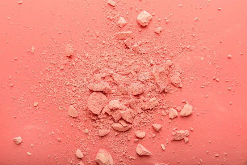 Crushed Chalk on Coral Background Stock Photo - Image of texture ...