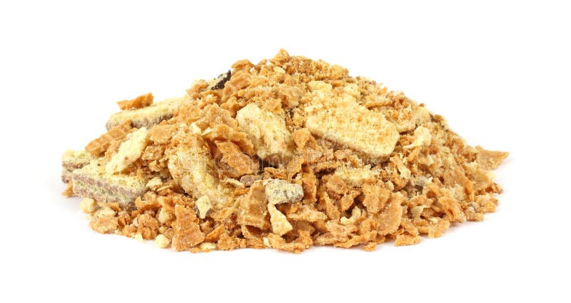 Crushed cookies stock image. Image of crushed, white - 18533055