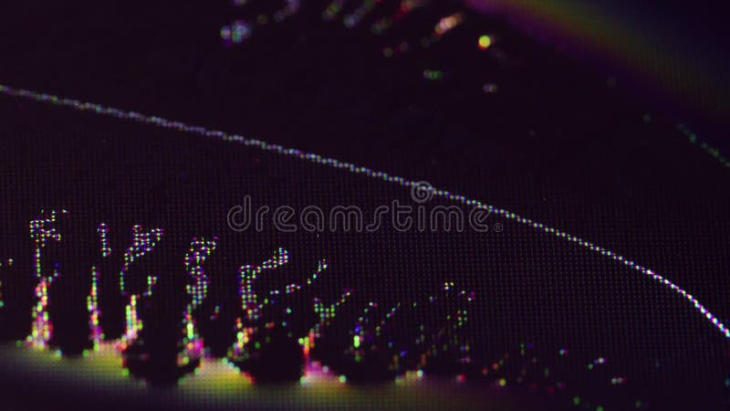 Crushed Display Pixel Texture Distortion Digital Stock Footage - Video ...