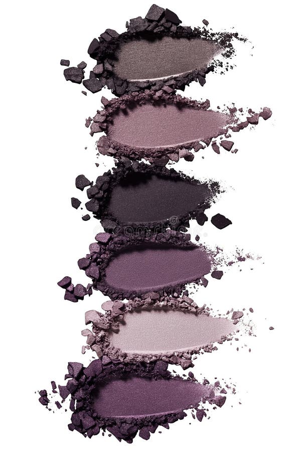Crushed Eye Shadows Arranged in Gradient from Dark To Light with ...