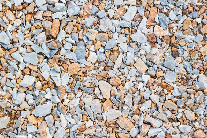 Crushed Granite and Pebble Gravel Texture Stock Photo - Image of ...