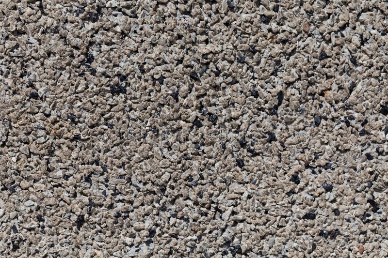 Crushed Granite Stones Wall - Close Up Stock Photo - Image of granite ...