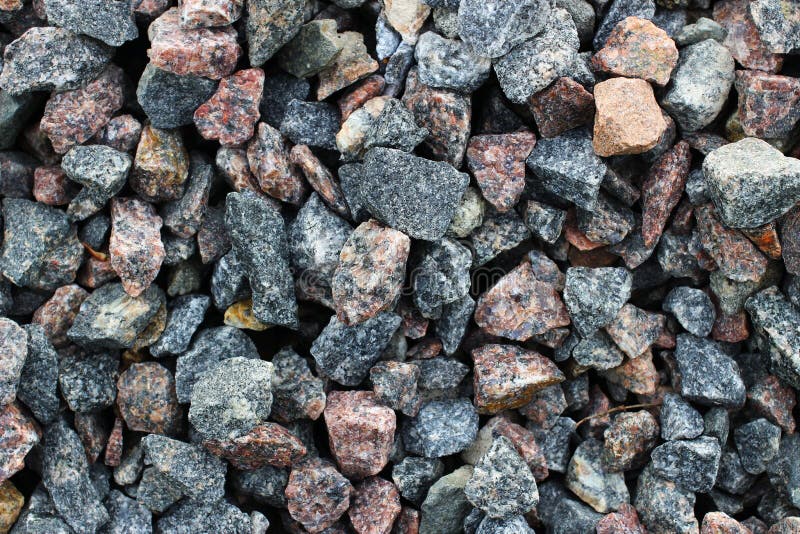 Crushed Gray Rubble is a Fine Close-up Stock Photo - Image of stone ...
