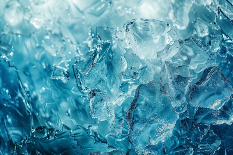 Crushed Ice Forming a Refreshing Cool Background Texture Stock Image ...