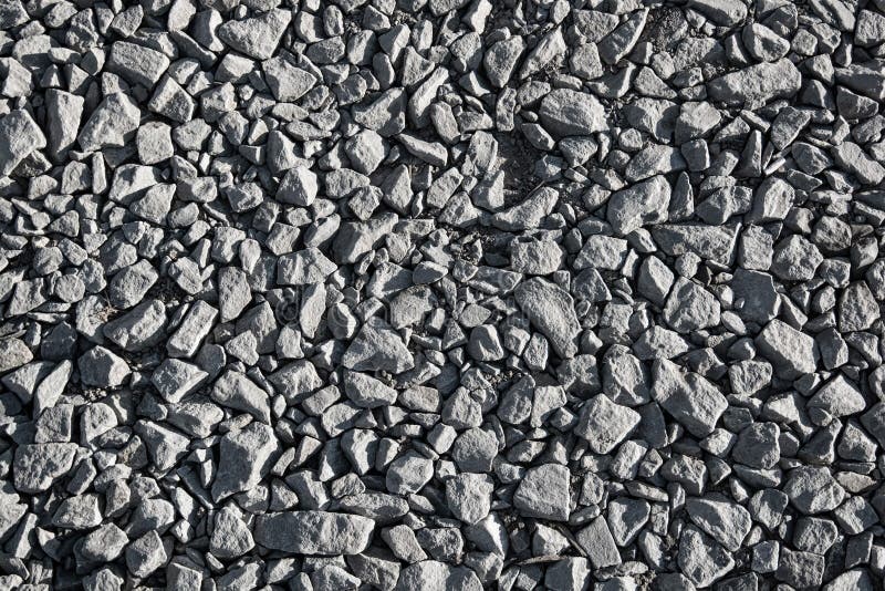 Crushed Limestone Aggregate Stock Photo - Image of limestone, mineral ...