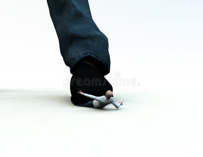 Crushed Man 5 stock illustration. Illustration of squashed - 3532091