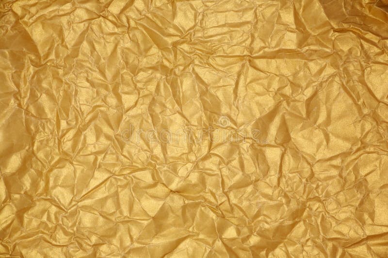 Crushed paper stock image. Image of retro, gold, process - 6373213