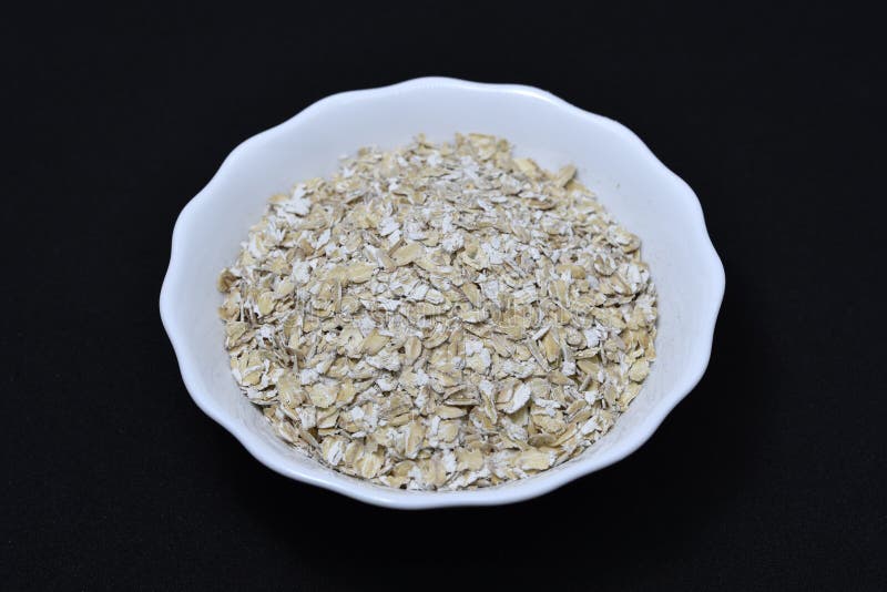 Crushed Pearl Barley. Pearl Flakes Stock Photo - Image of roasted, heap ...