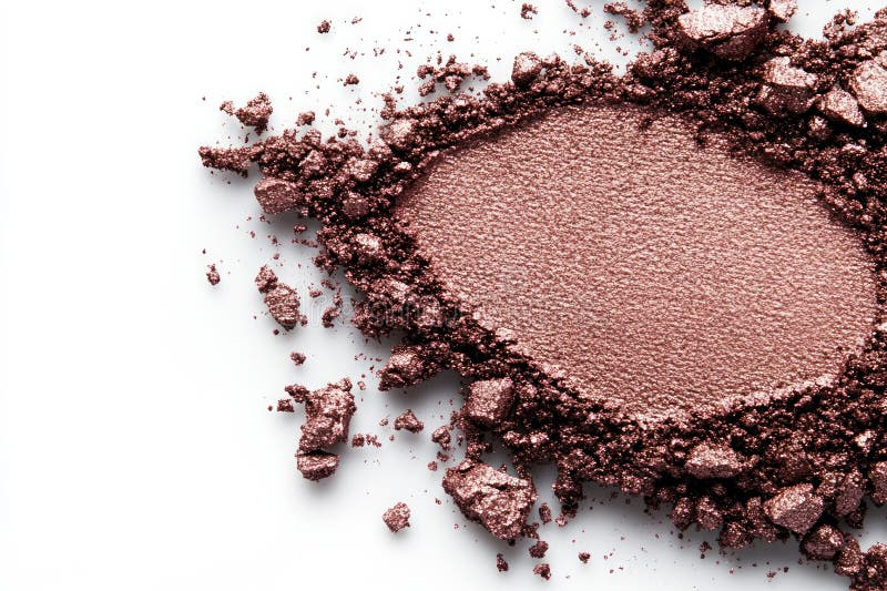 Crushed Pink Eye Shadow on White Background. Neural Network AI ...