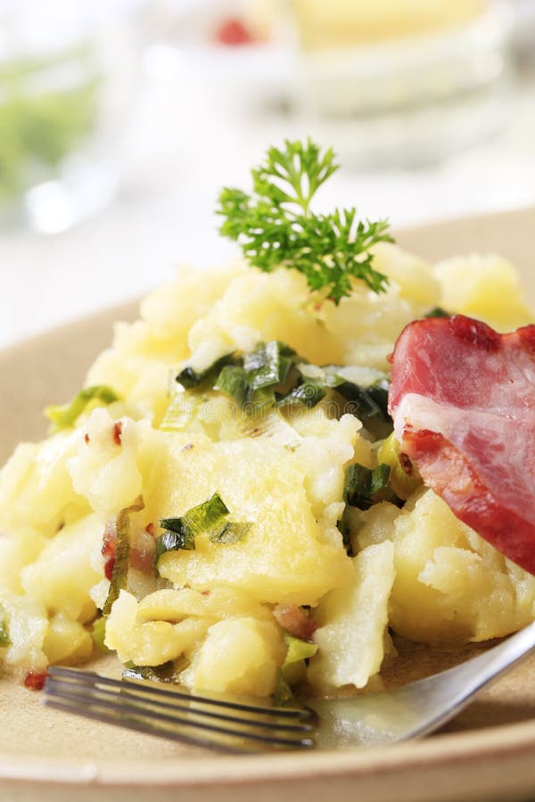 Crushed potatoes stock image. Image of ready, boiled - 18816403