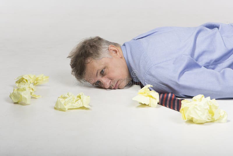 Crushed by problems stock image. Image of give, despair - 33200343