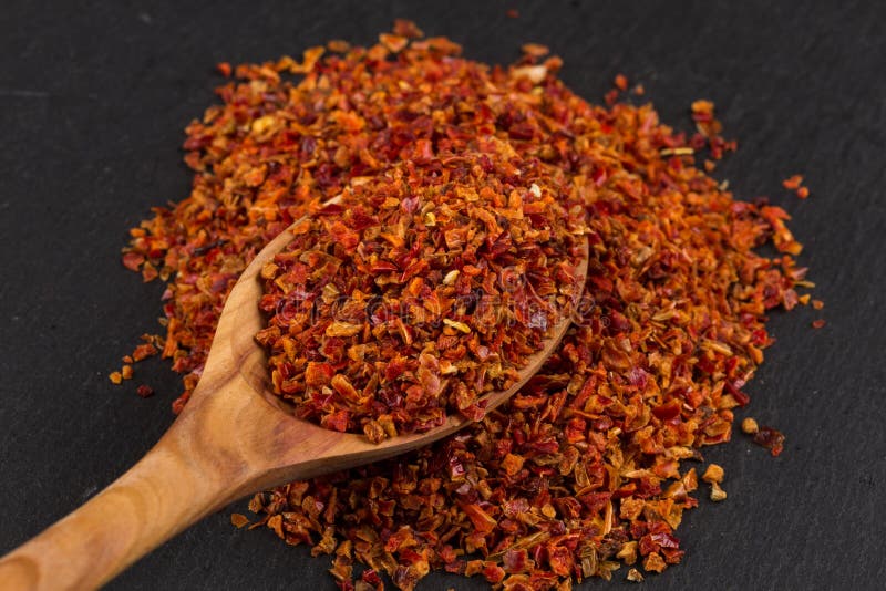 Crushed red chili pepper stock photo. Image of aromatic - 70406466