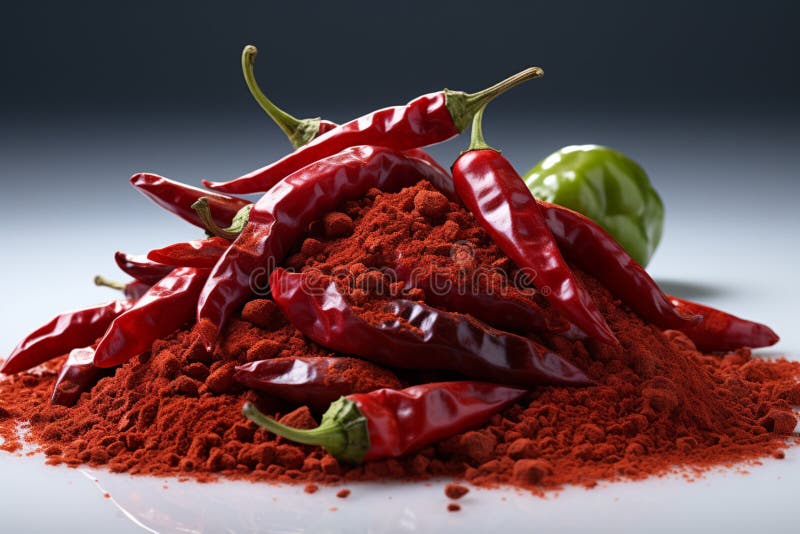 Crushed Red Chilli stock illustration. Illustration of vegetarian ...