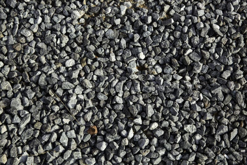 Crushed Rock Close Up. Small Rocks Ground Stock Photo - Image of grey ...