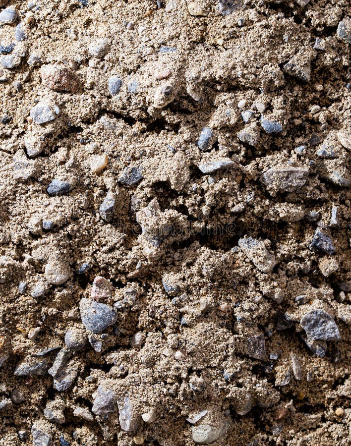 Sand on the Construction Site As a Background Stock Photo - Image of ...