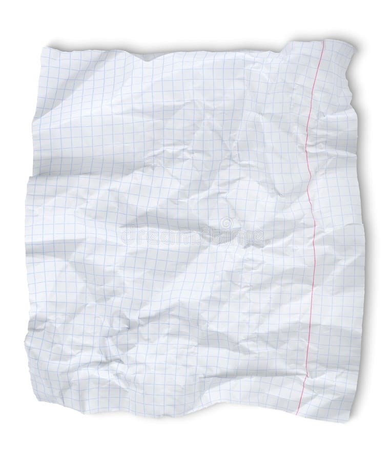 Crushed Notebook Sheet. Picture Image: 4690736