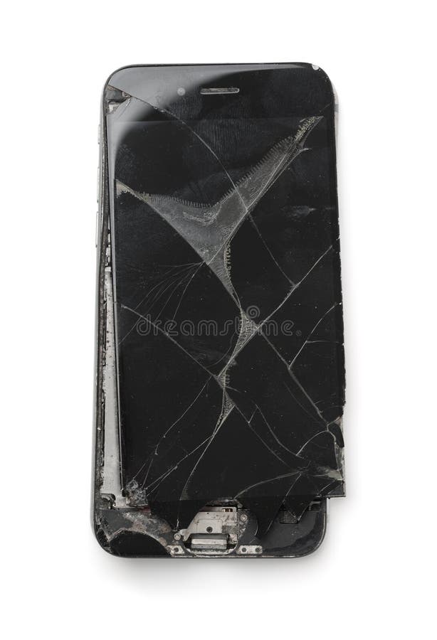 Crushed Smartphone with Broken Screen Stock Photo - Image of screen ...