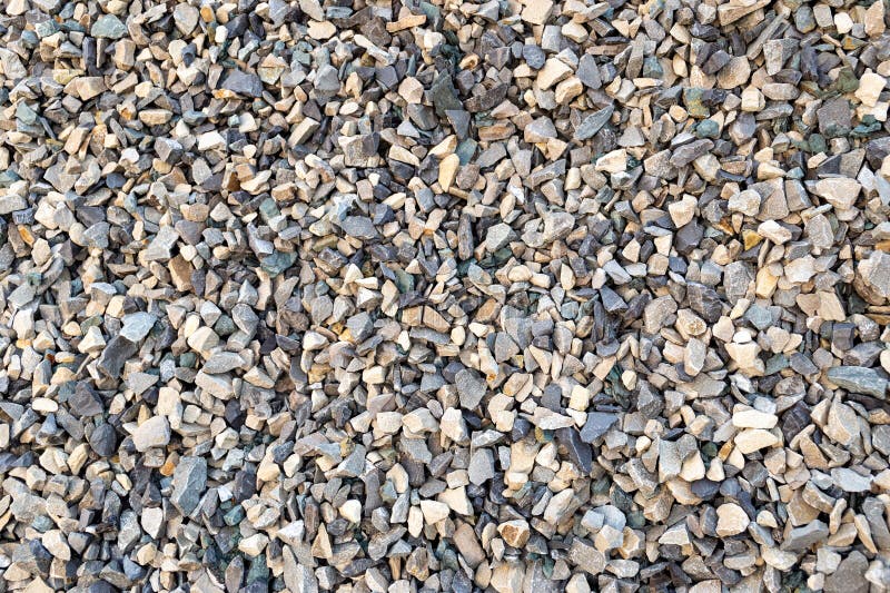 Crushed Stone for Construction and Concrete Production Stock Photo ...