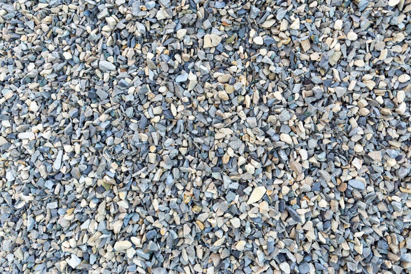Crushed Stone for Construction and Concrete Production Stock Image ...