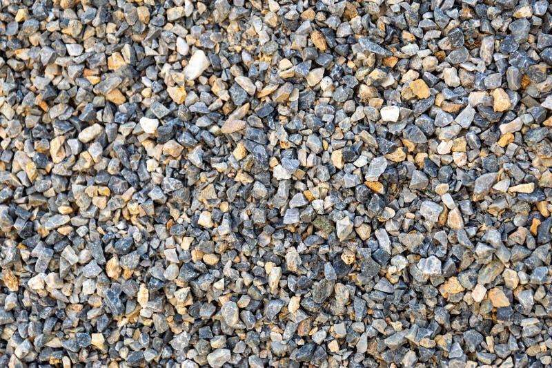Crushed Stone for Construction and Concrete Production Stock Image ...