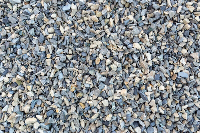 Crushed Stone for Construction and Concrete Production Stock Photo ...