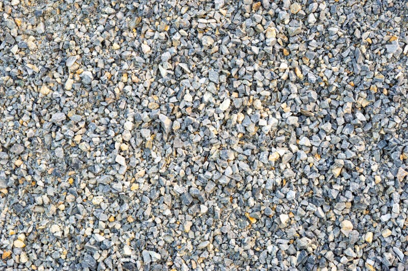 Crushed Stone for Construction and Concrete Production Stock Image ...