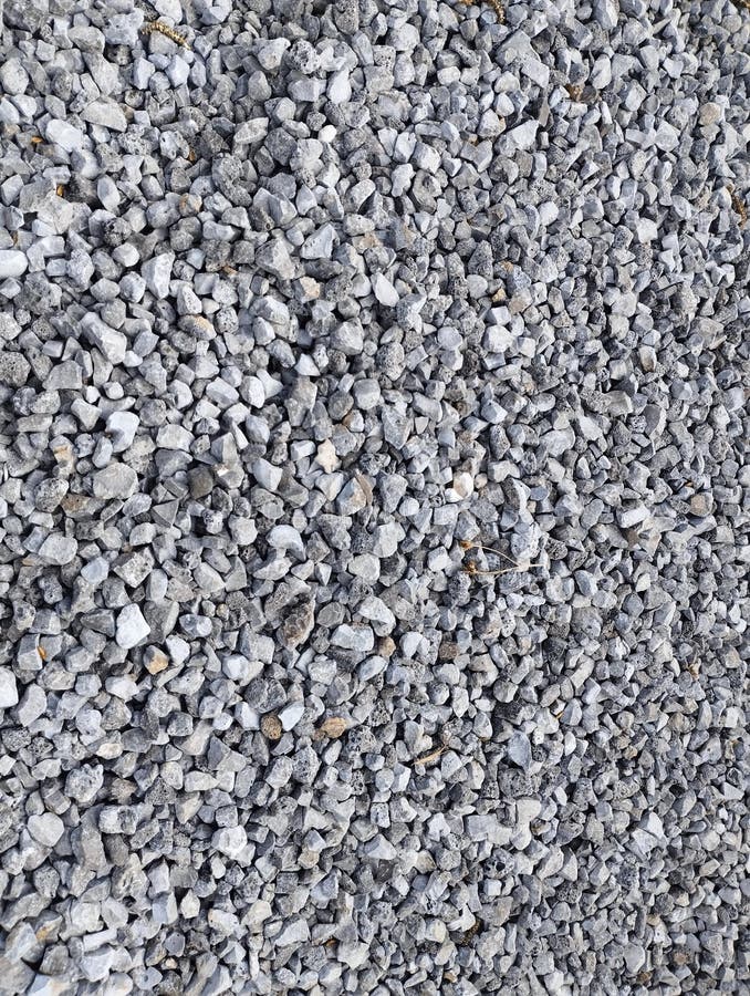 Crushed Stone for Construction Stock Image - Image of rough, foundation ...