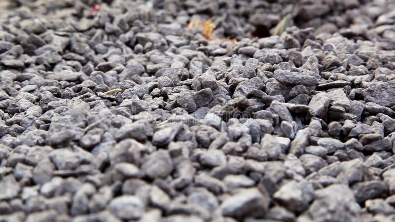 Crushed Stone, Close-up, Top View. Gravel Stock Footage - Video of fine ...