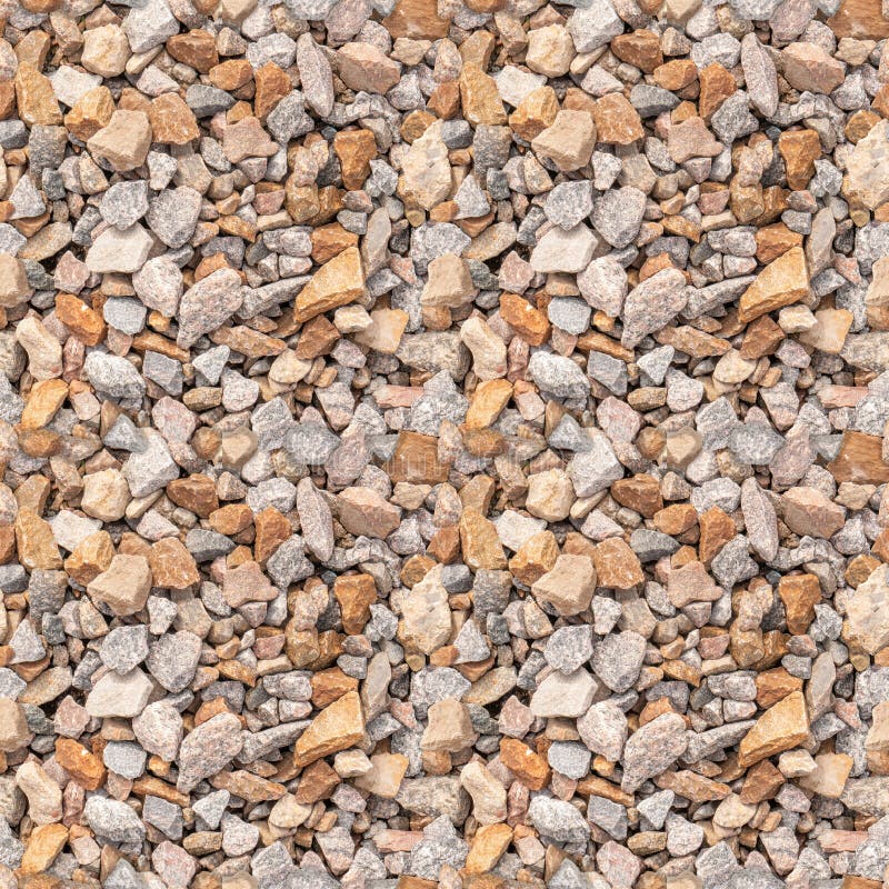 Crushed Stone Railway Embankment Texture Top View Seamless Pattern ...