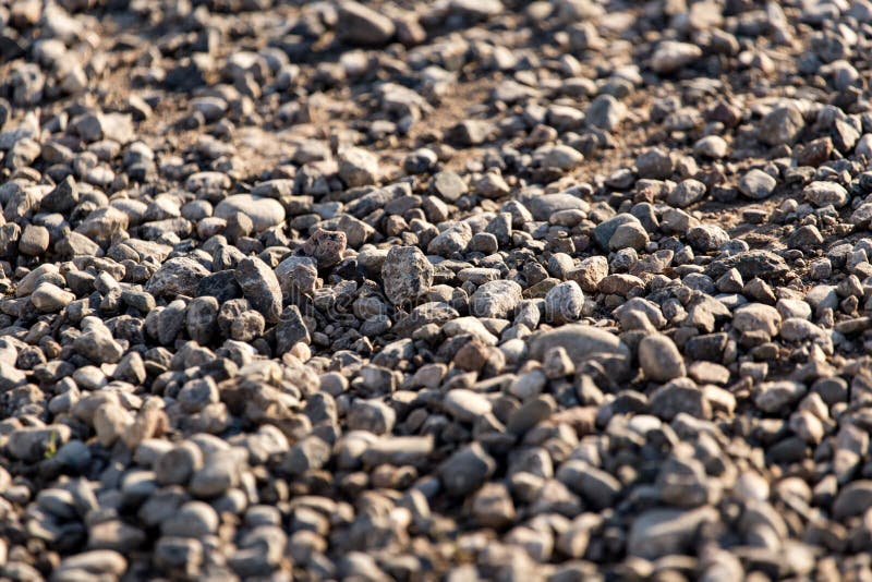 Crushed Stone on the Road As a Background Stock Photo - Image of small ...