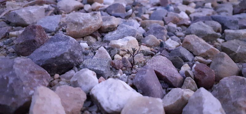 Crushed stones on a road stock image. Image of geology - 171739619