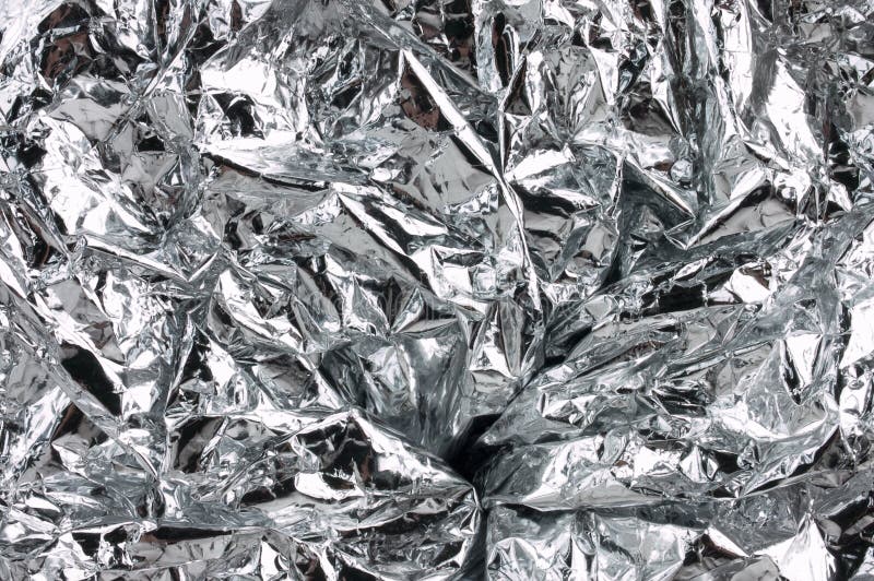 Crushed tinfoil stock image. Image of light, material - 14264399