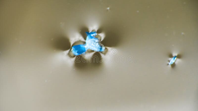 Crushing and Agglomeration of Plastic Particles on Water Surface Stock ...