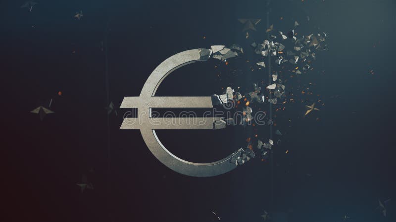 Crushing Old Euro Currency Symbol Stock Illustrations – 1 Crushing Old ...