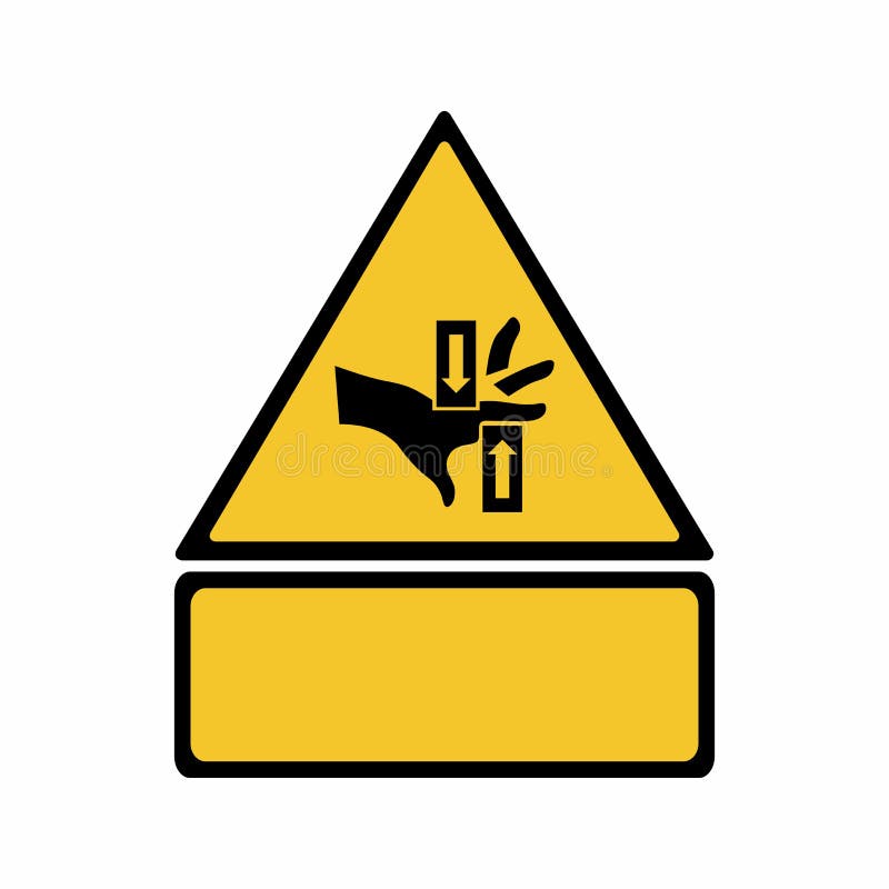 Crushing of Hands Sign or Symbol. Vector Design Isolated on White ...