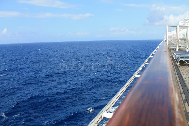 Crusing at sea stock image. Image of tourism, blue, handrail - 45627447