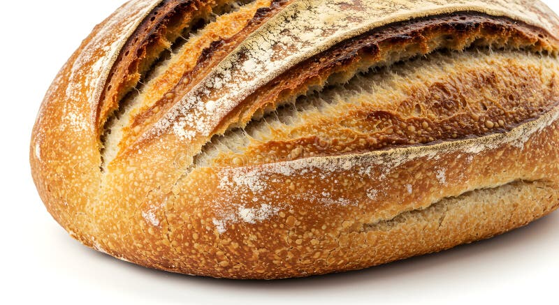 Crust Loaf of Golden Brown Bread Isolated Stock Illustration ...