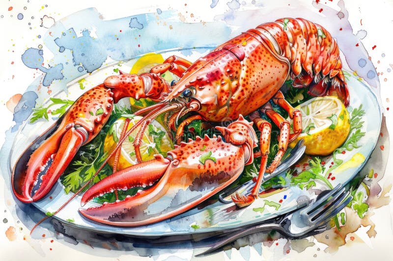 A Crustacean Delight Served on a Plate Stock Image - Image of shellfish ...