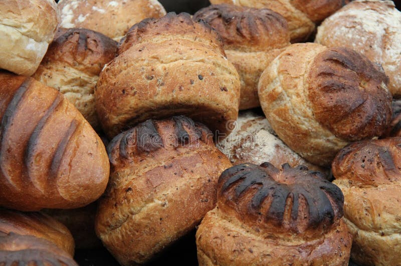 Crusty Bread Loaves. stock image. Image of slices, tasty - 57027873