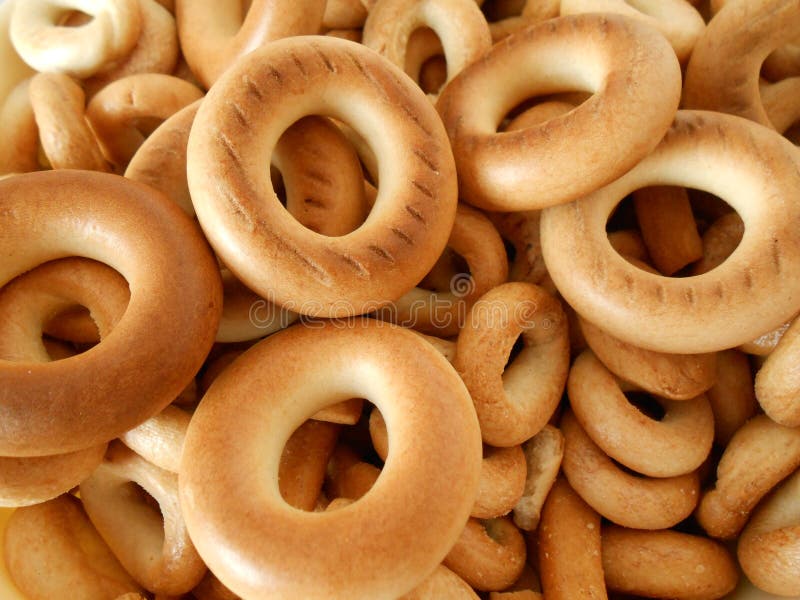 Crusty dough rings stock image. Image of reddish, rings - 43423275