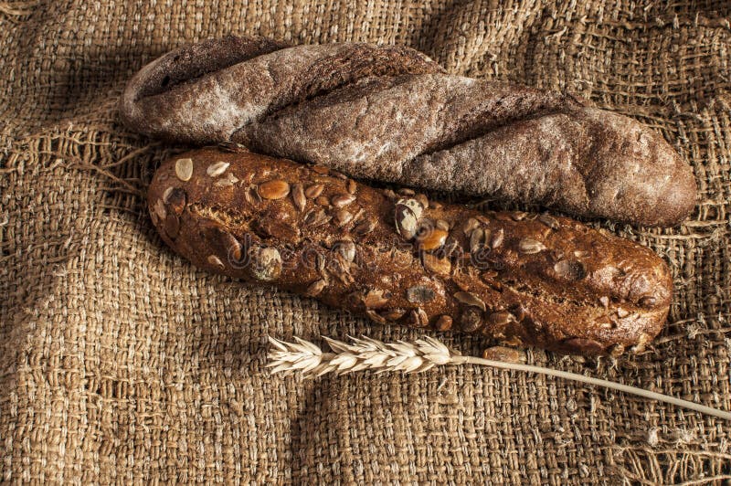 Crusty Fresh Homemade Rye Bread Stock Photo - Image of rustic, crust ...