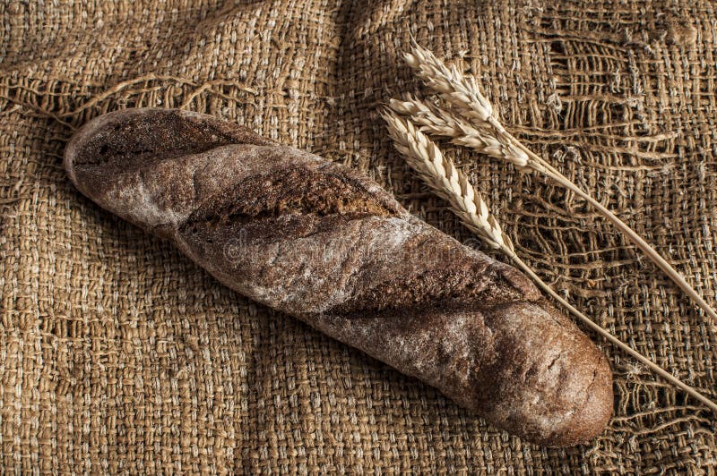 Crusty Fresh Homemade Rye Bread Stock Photo - Image of fresh, loaf ...