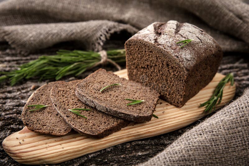 Crusty Fresh Homemade Rye Bread Stock Image - Image of aromatic, lush ...