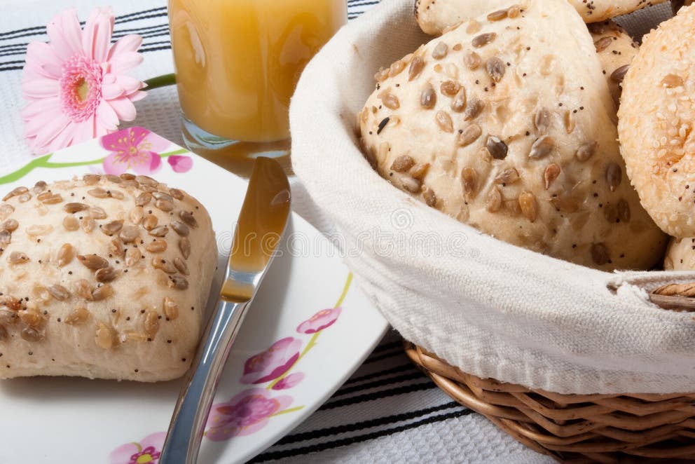 Crusty rolls stock image. Image of cooking, pastry, bakery - 13494511