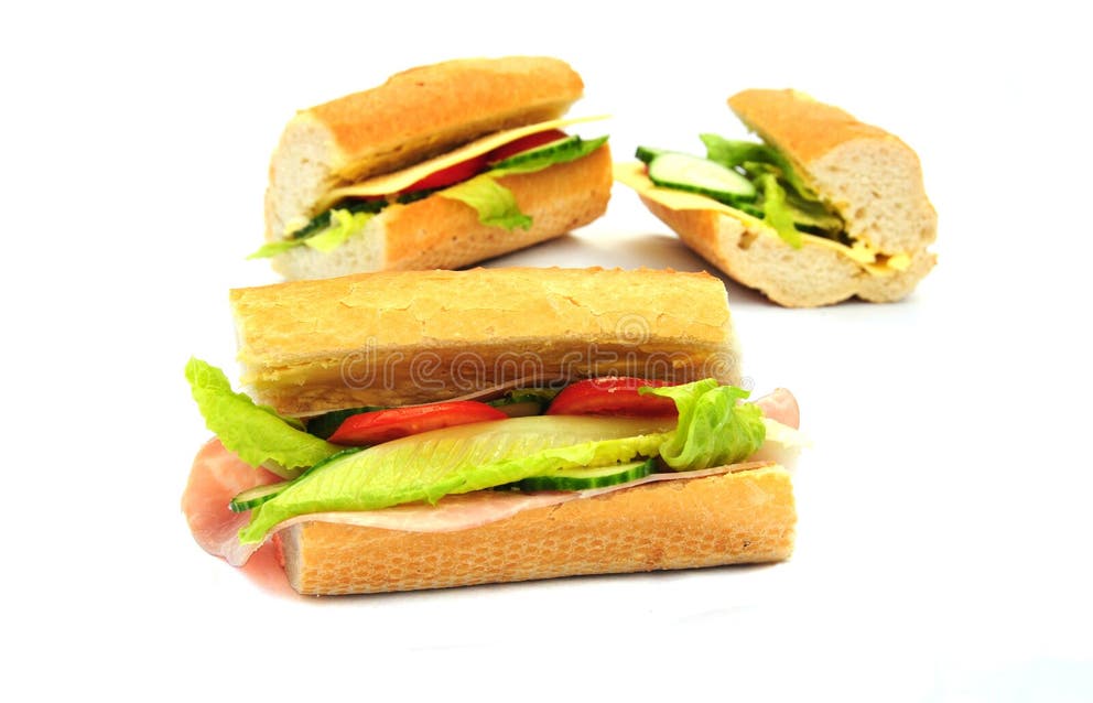 Crusty rolls stock photo. Image of lunch, roll, diet, stick - 6442550