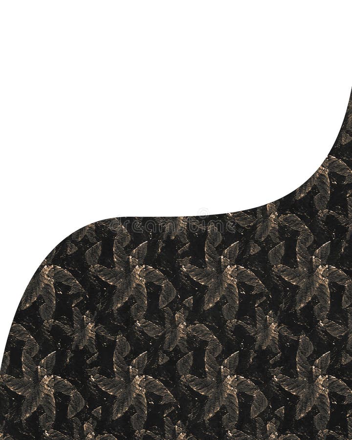 Cruved Frame Background with Decorated Borders Stock Illustration ...