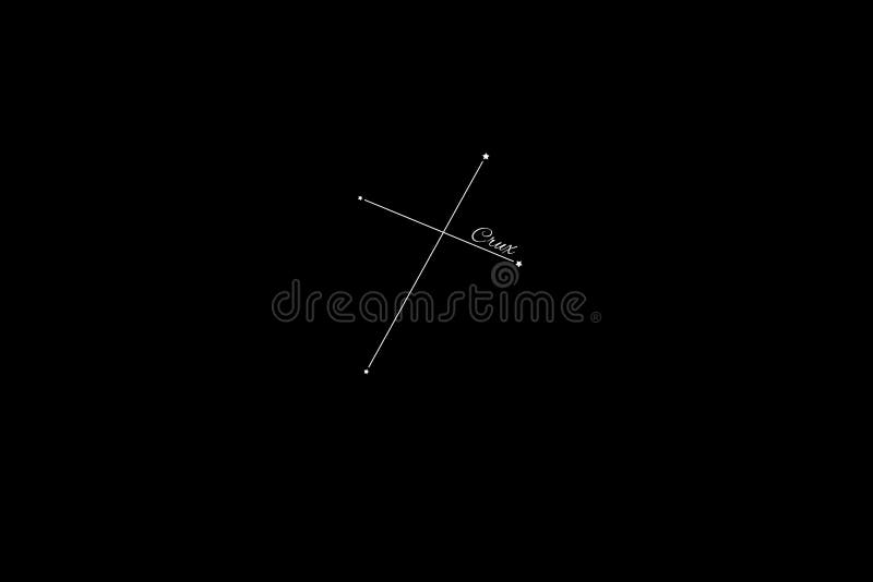 Crux Constellation, Cluster of Stars, Crucis Stock Photo - Image of ...