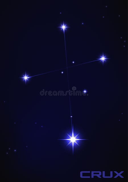 Crux constellation stock vector. Illustration of mythology - 48905480