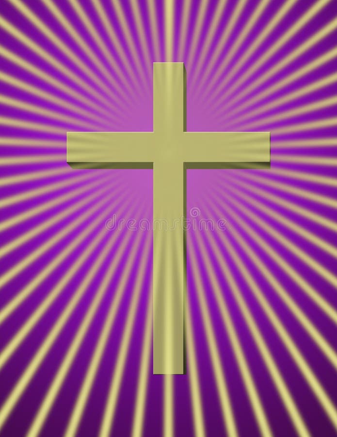 Cruz Gótica Con La Flama Ligera Stock de ilustración - Ilustración de ...