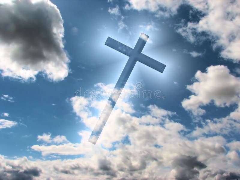 Cruz azul imagen de archivo. Imagen de resplandeciente - 5512883